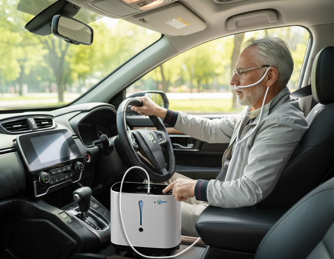 Car Portable Oxygen Concentrator Guide | Safe In-Car Oxygen Tips – HIDGEEM